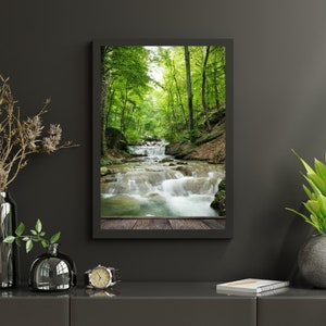 FOREST, RIVER and NATURE Premium Poster, Landscape Poster, Zen ...