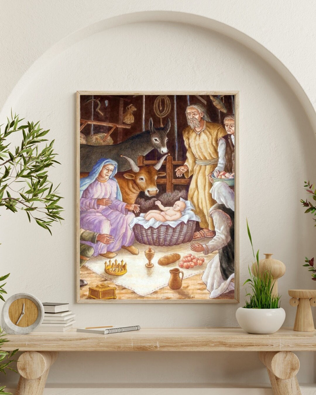 Premium Christian Poster, Christian Illustration, Jesus Poster, Birth ...