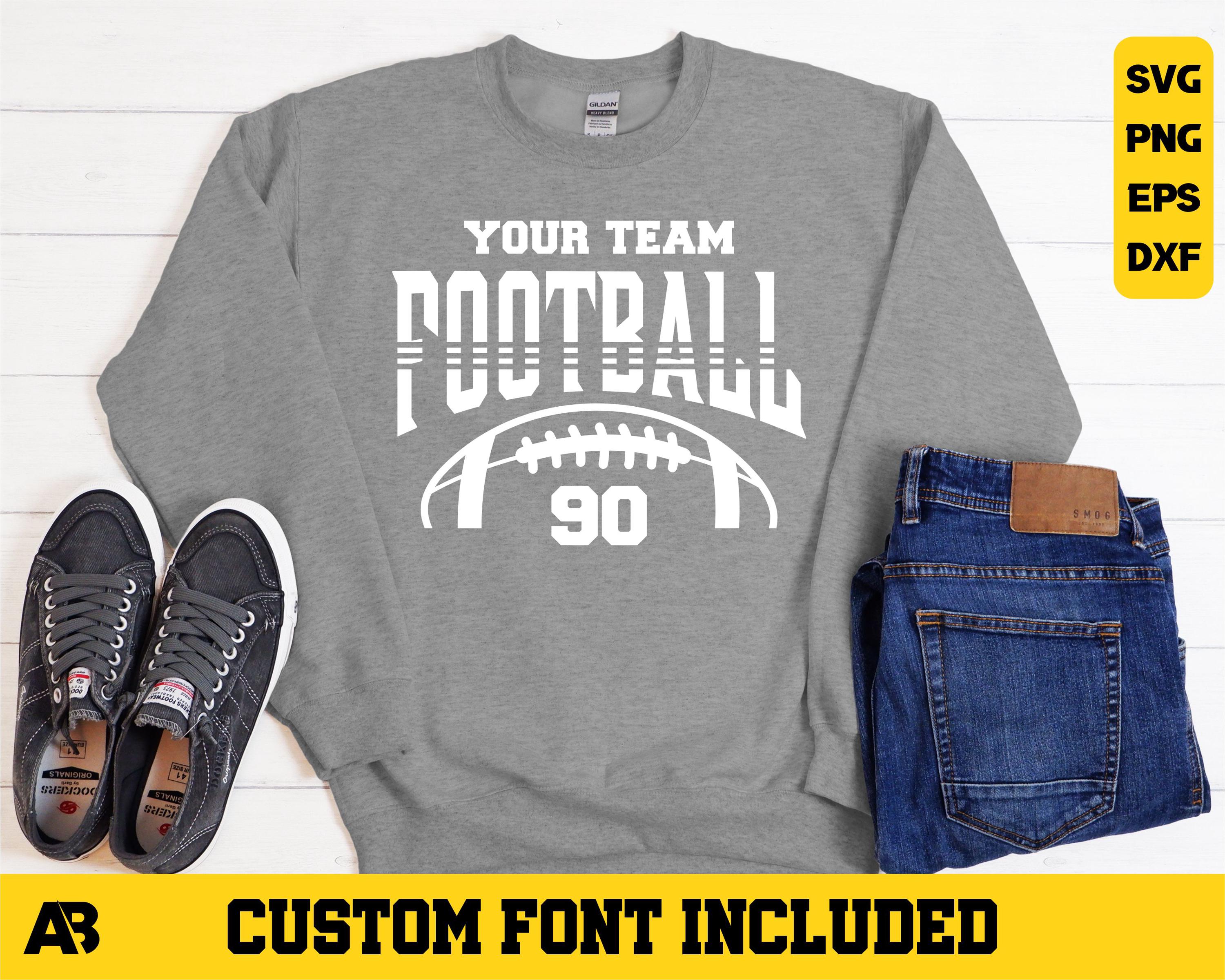 Football Team Template SVG PNG, Football Shirt Design, Football Svg ...
