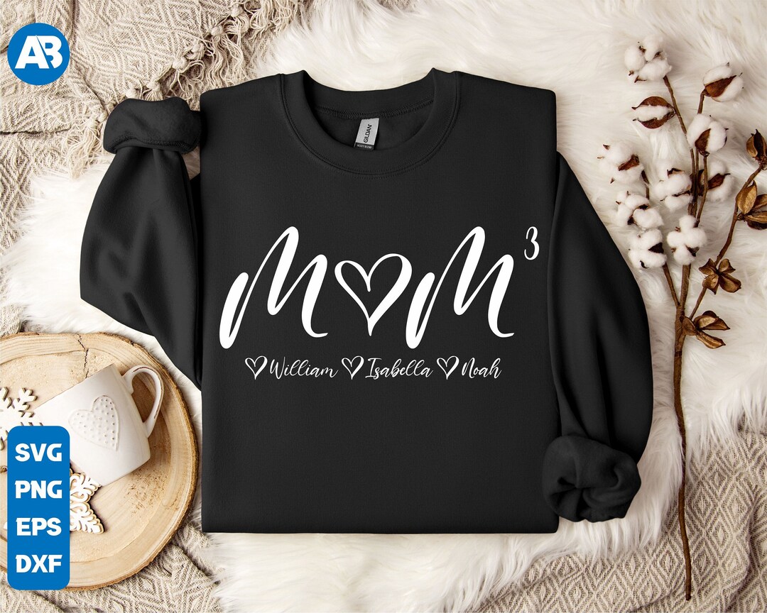 Mom to the Power of Svg Png, Mom Cube Svg, Mom of Three Svg ...
