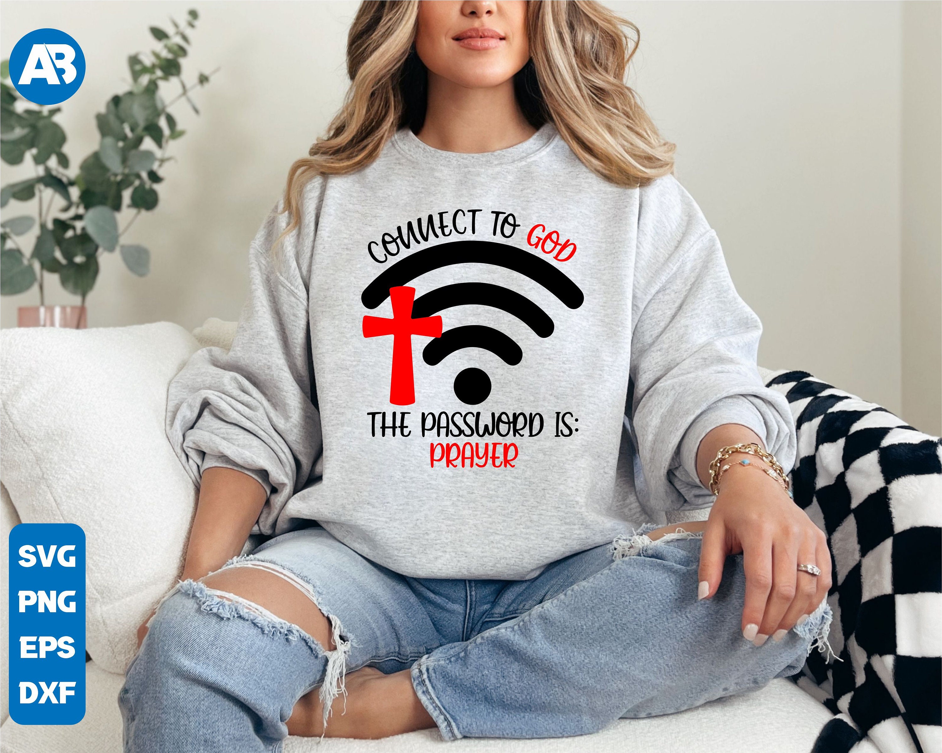 Connect to God the Password is Prayer SVG, Connect to God SVG, Wifi SVG ...