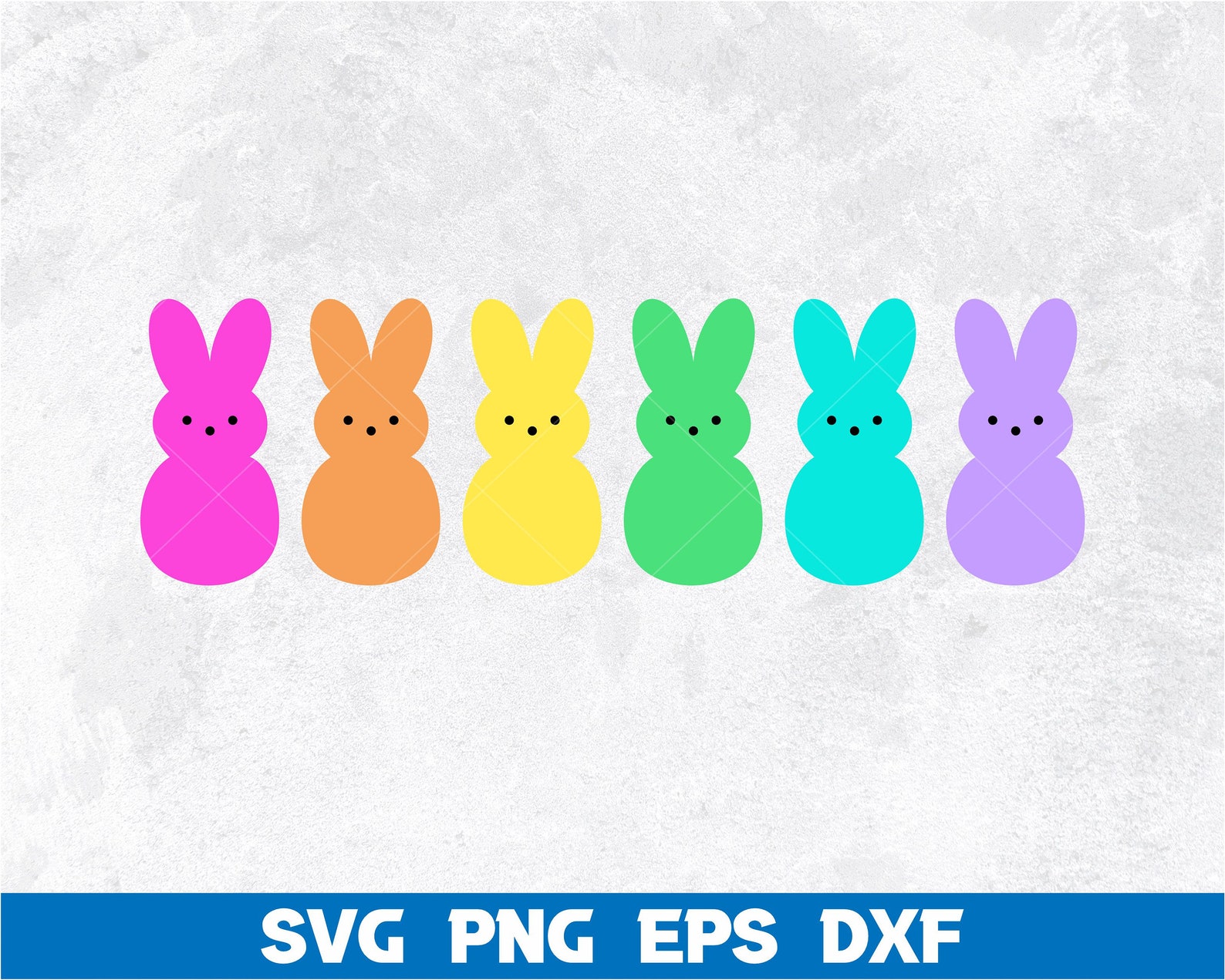 Easter Bunny Peeps SVG, Easter Peeps, Easter Svg, Cute Bunny Svg ...