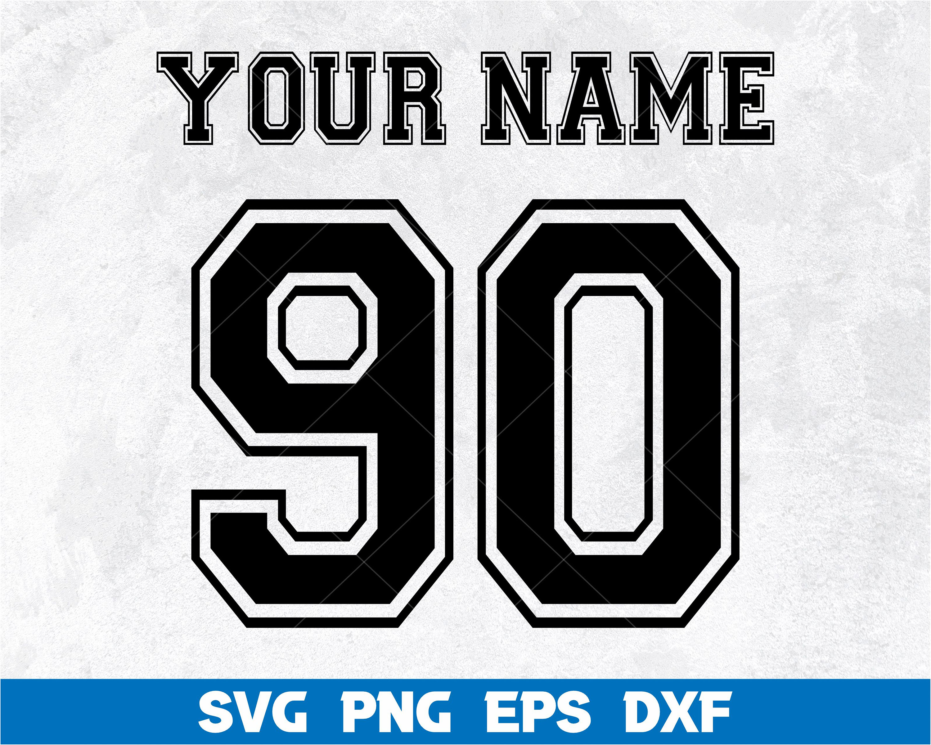 Custom Jersey Name Svg, Custom Jersey Number Svg, Jersey Name Svg ...