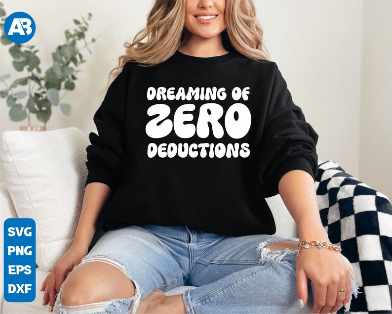 Dreaming of Zero Deductions SVG, Cheer SVG PNG, Hit Zero Svg, Zero ...