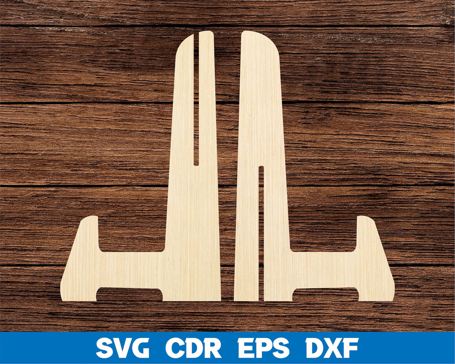 6 Sizes Laser Cut Easel Holder, Easel Stand Svg, Plate Holder, Photo ...