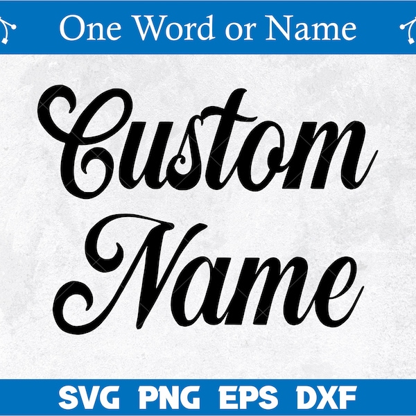Name Svg - Etsy