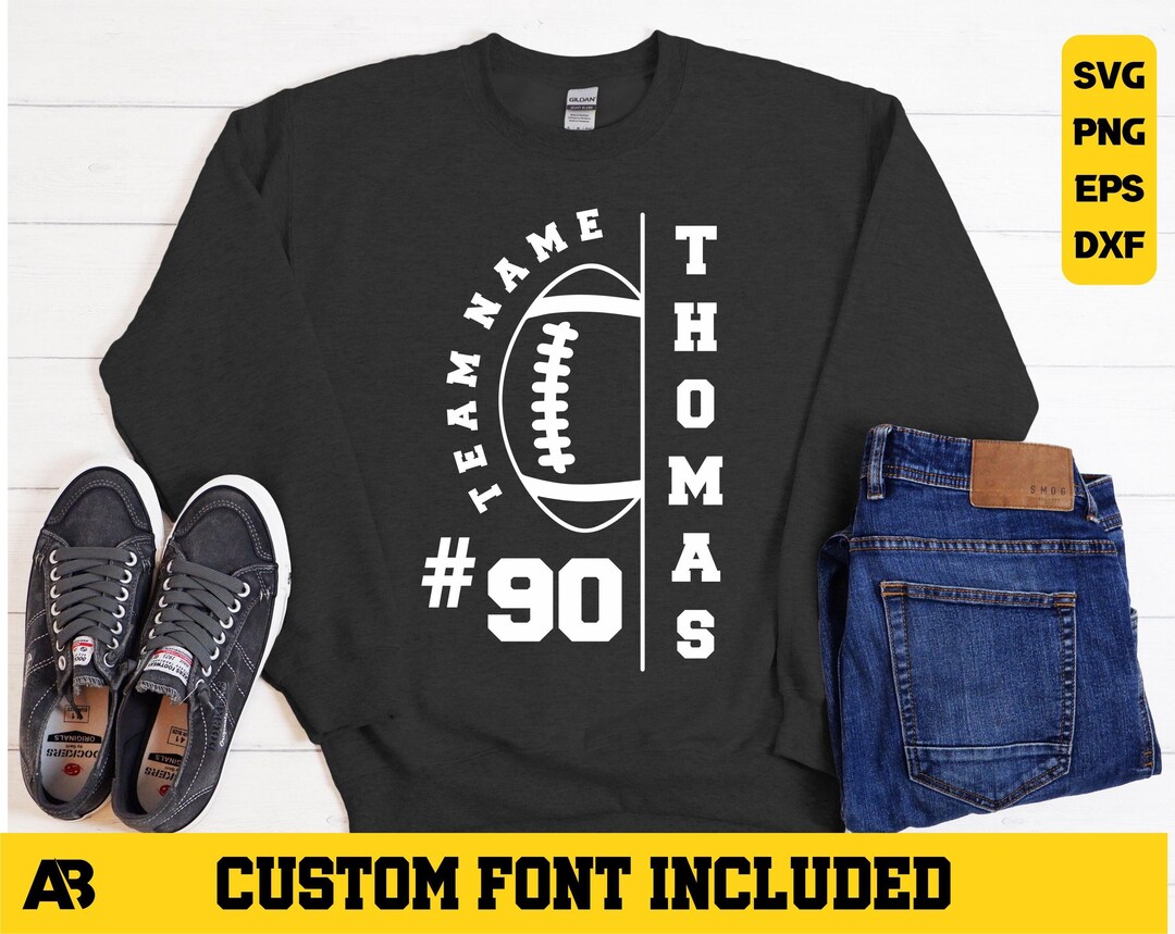 Football Team SVG PNG PDF, Team Player Template, Football Shirt Design ...
