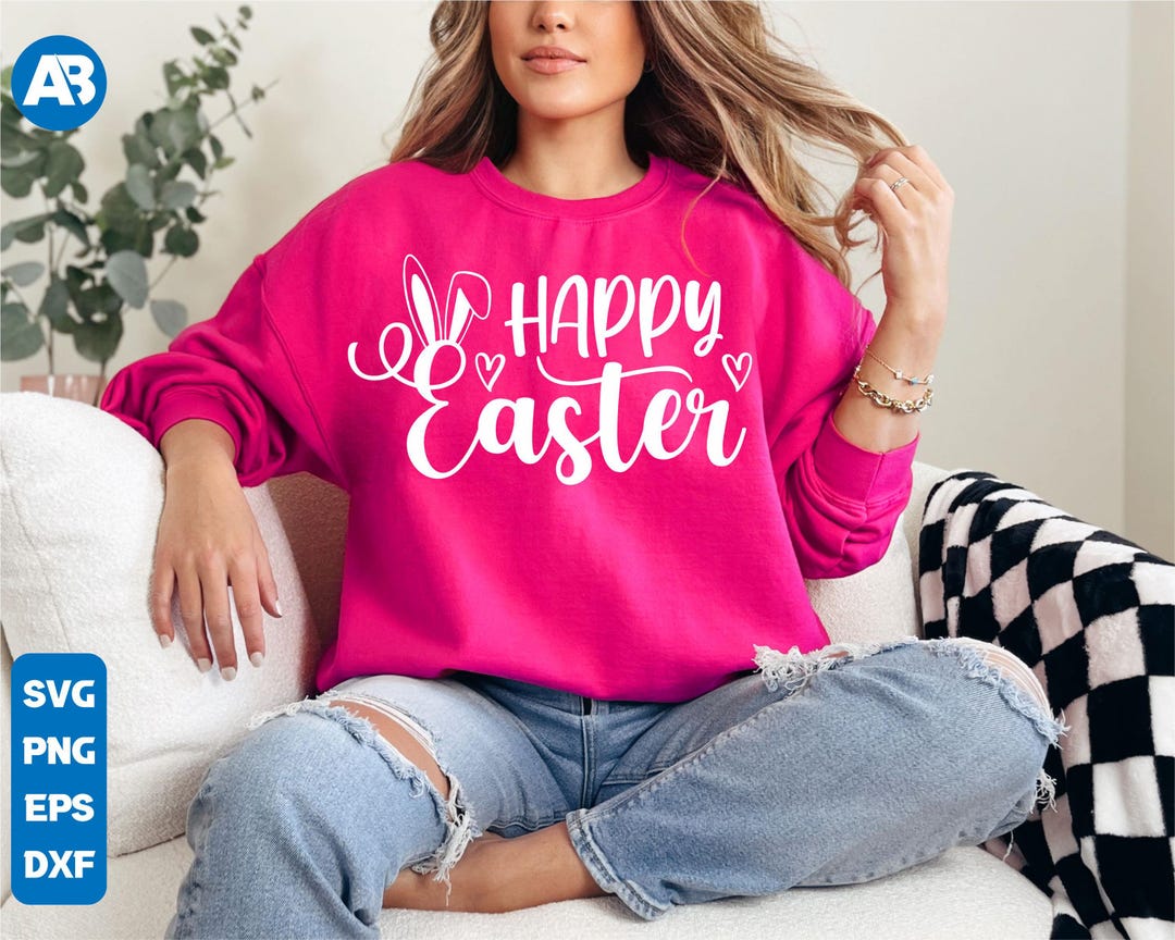 Happy Easter Svg, Easter Bunny Ears Svg, Easter Svg, Easter Bunny Svg ...