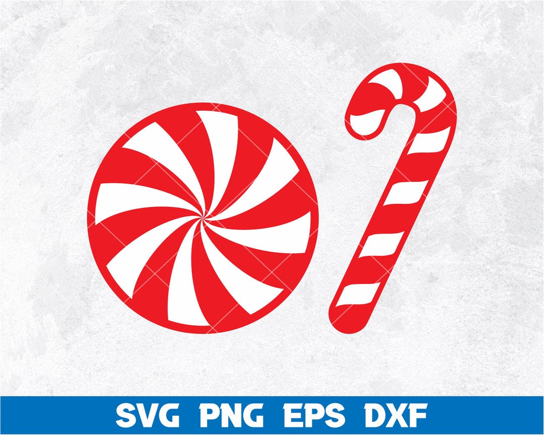 Candy Cane Svg Christmas Candy Svg Holiday Candy Svg Peppermint
