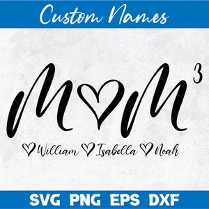 Mom to the Power of Svg Png, Mom Cube Svg, Mom of Three Svg ...