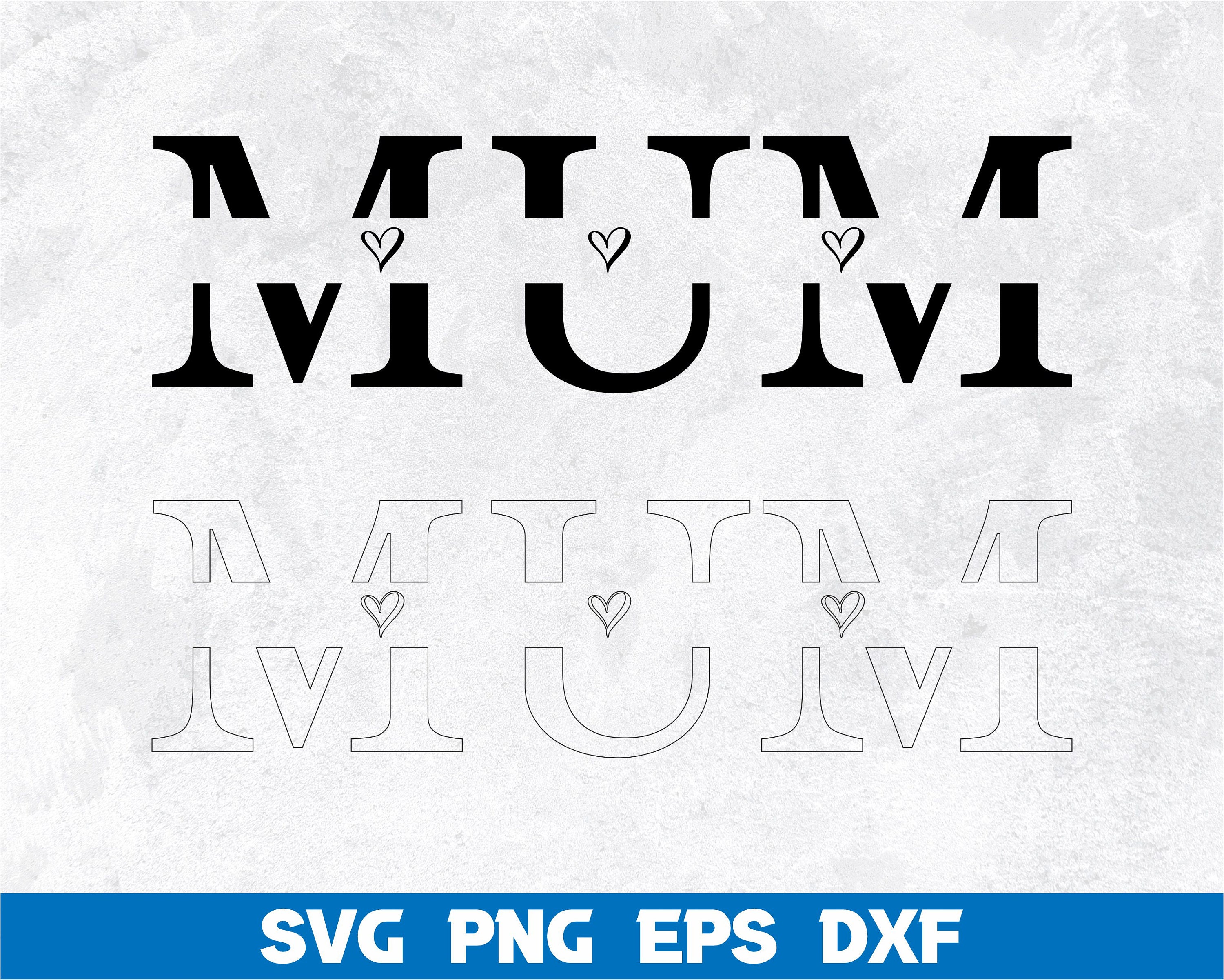 Mum SVG, Mother Svg, Mother's Day SVG, Mum Split Name Frame Svg, Mom ...