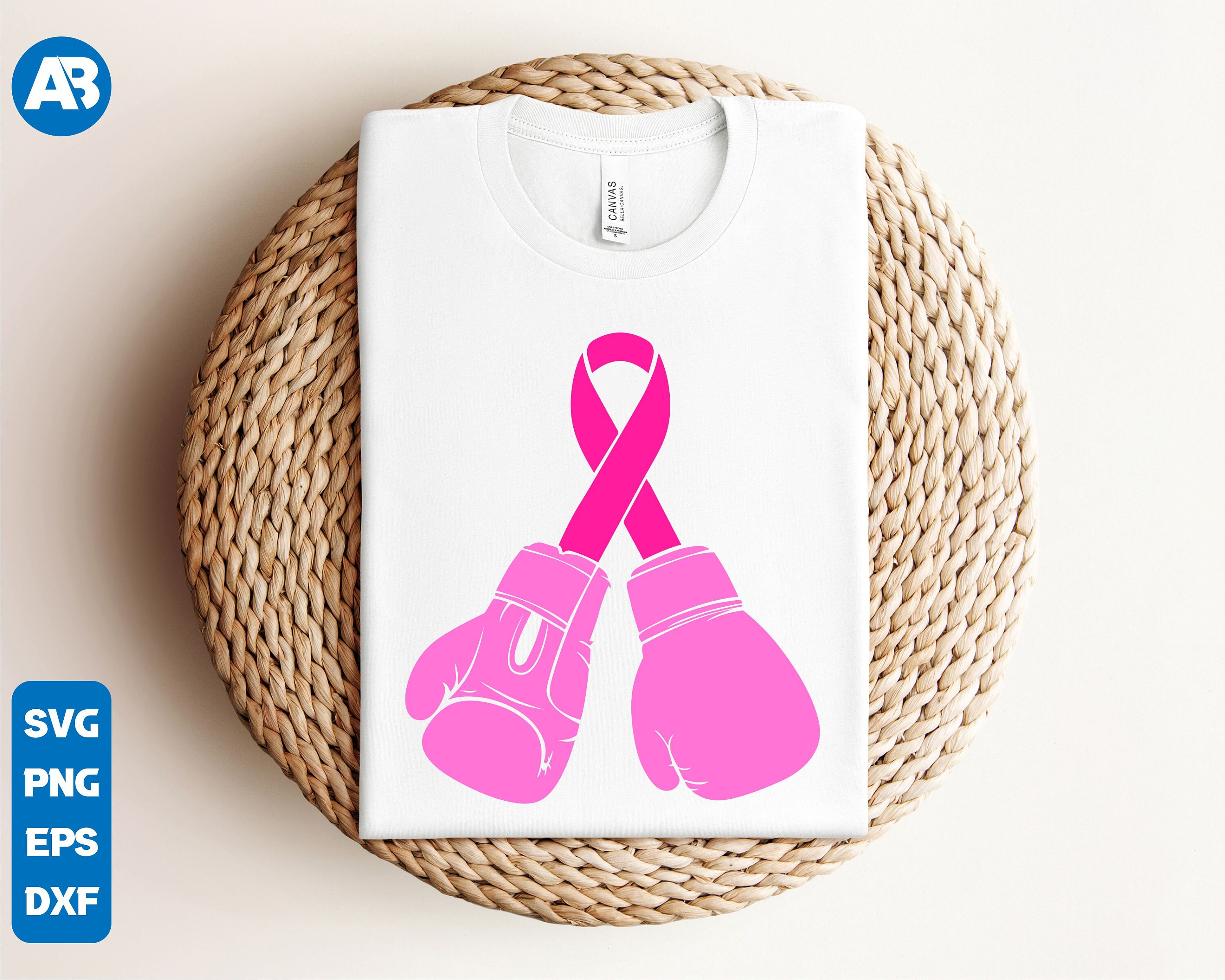 SVG of Pink Boxing Gloves for Breast Cancer Awareness to Fight and ...