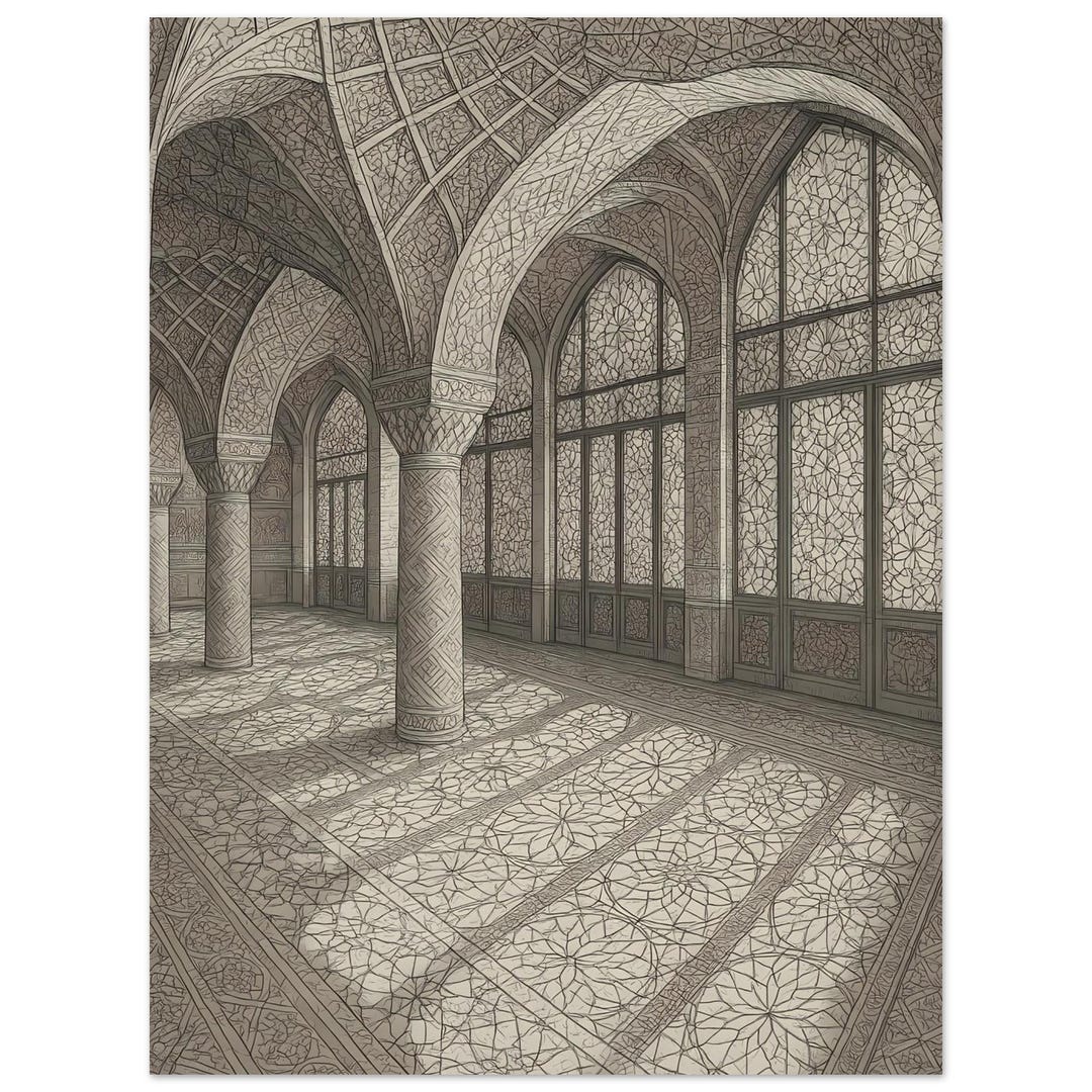 Nasir Al Mulk Mosque Classic Matte Poster • Shiraz Iran Wall Art ...