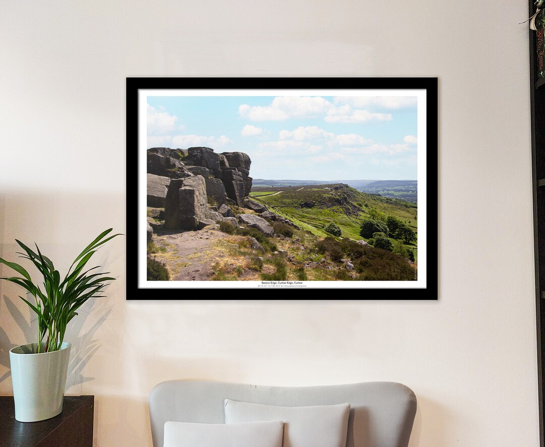 Baslow Edge View Curbar Peak District Photo Print - Etsy