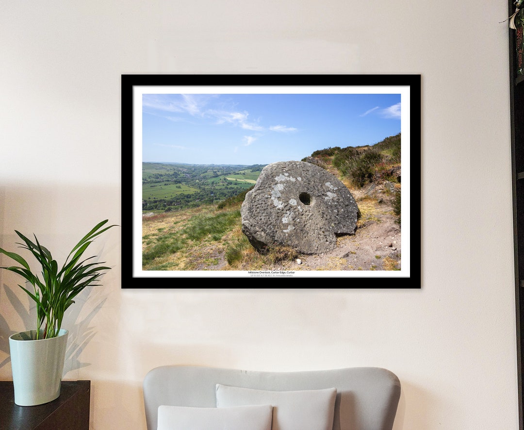 Millstone Overlook, Curbar Edge, Curbar, Peak District Photo Print - Etsy
