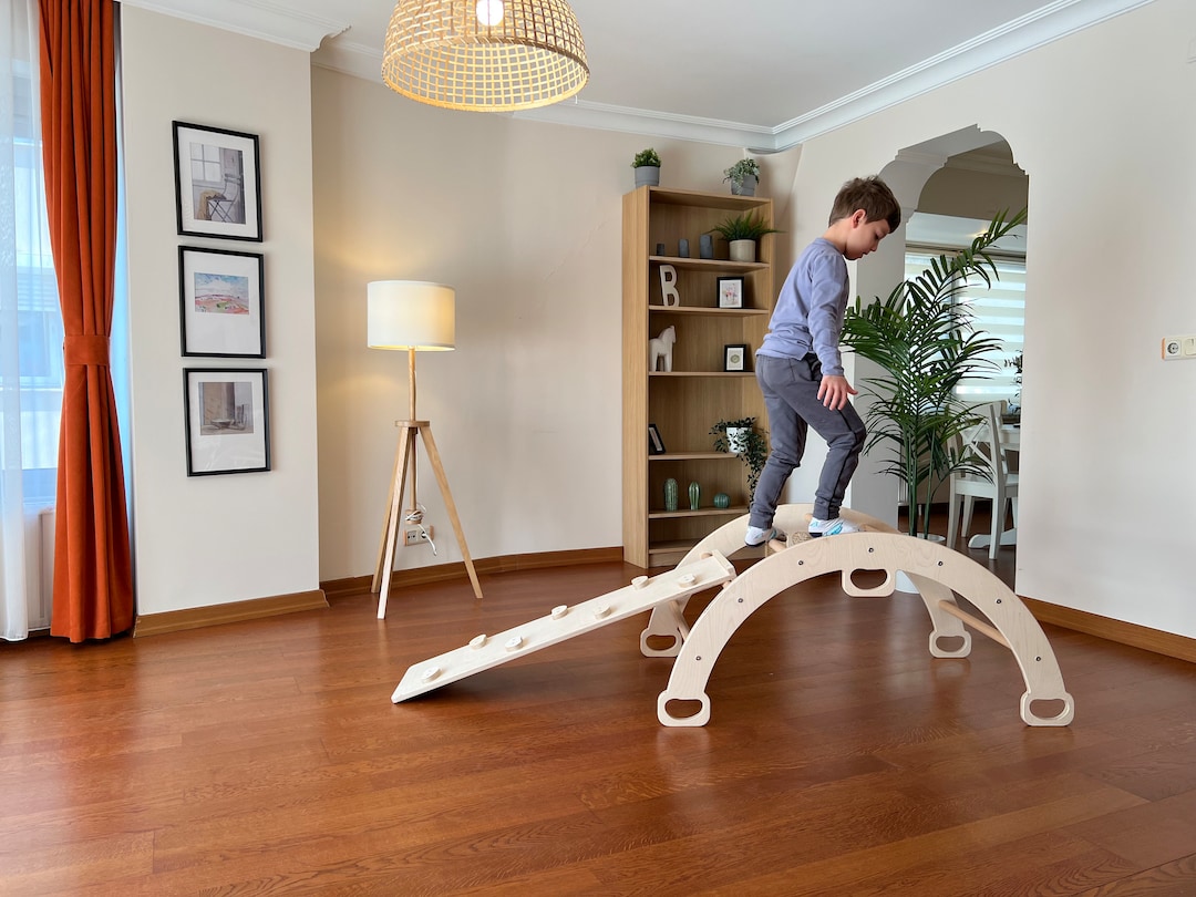 Arch Rocker Swing Set for Toddler, Wooden Toys, Design Pillow With Arch ...