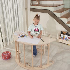 Wooden Climbing Table Arch 2 In1 Montessori Swing, Toddler & Baby Toys ...