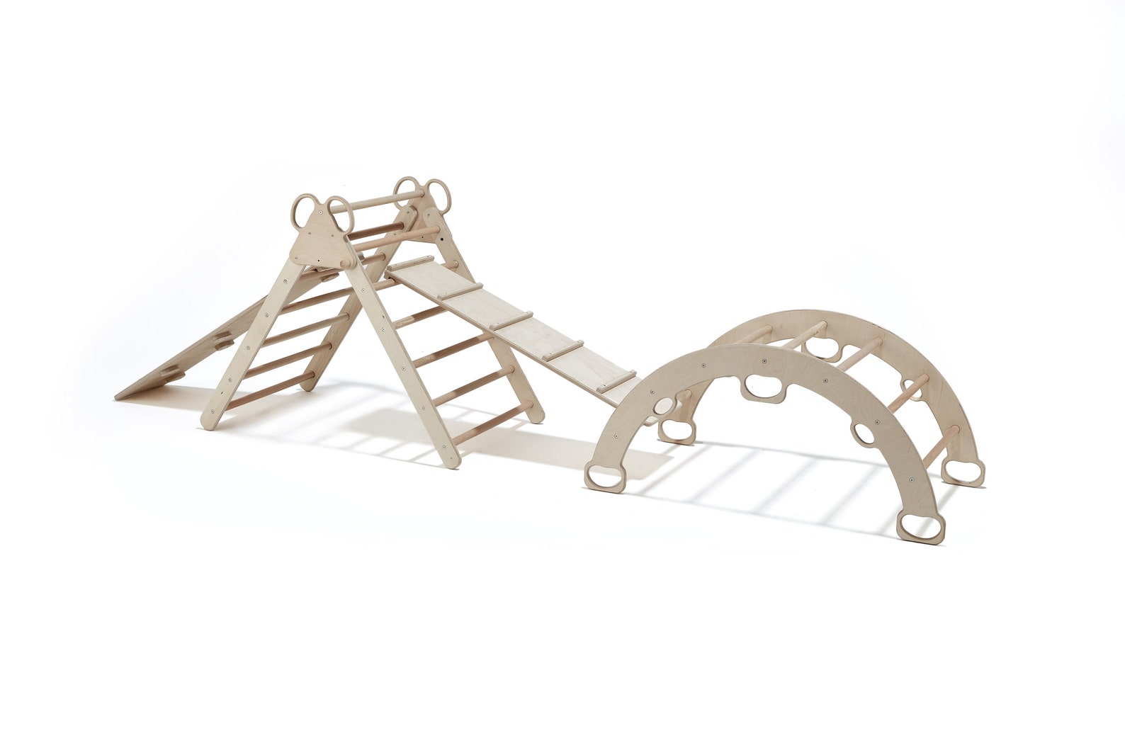 Toddler Climbing Set: Wooden Swing, Rocker & Slide - Montessori Toy - Etsy