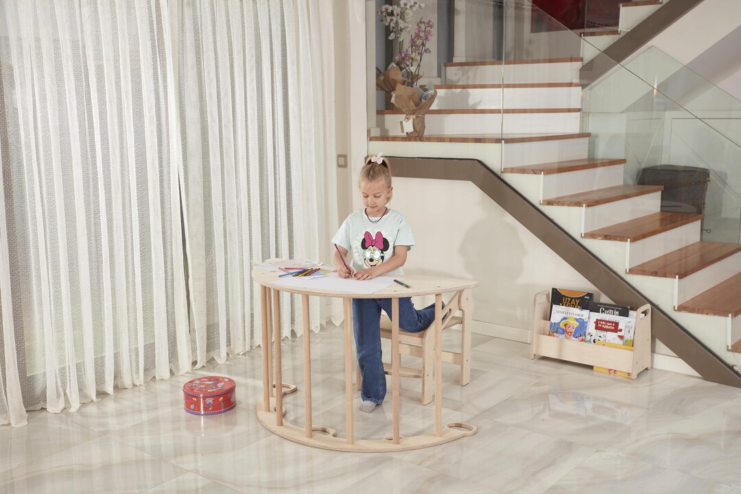 Wooden Climbing Table Arch 2 In1 Montessori Swing, Toddler & Baby Toys ...