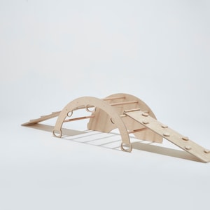 Wooden Climbing Table Arch 2 In1 Montessori Swing, Toddler & Baby Toys ...