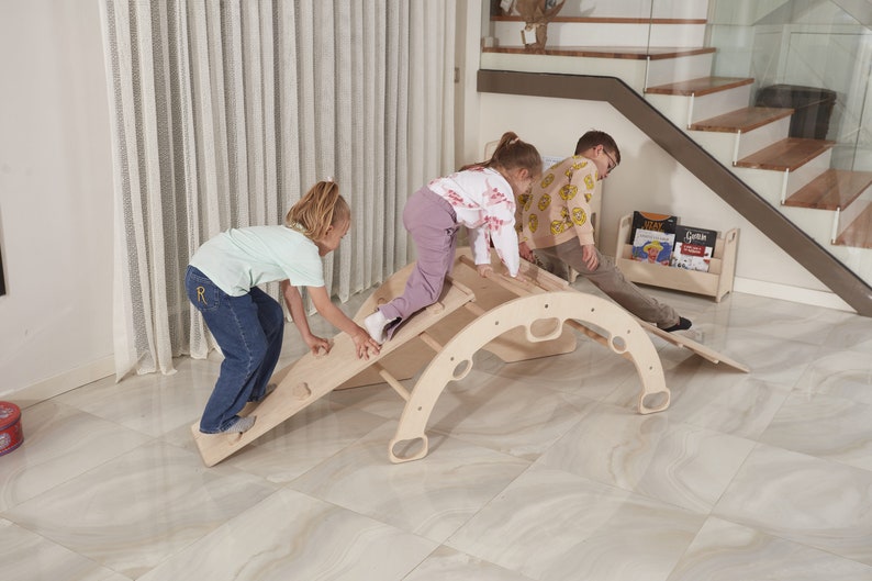 Wooden Climbing Table Arch 2 In1 Montessori Swing, Toddler & Baby Toys ...
