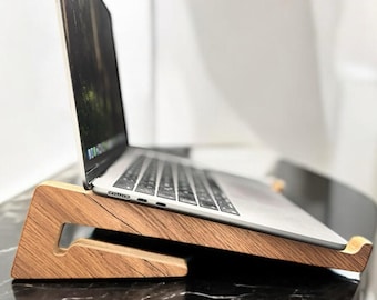 Wood Lap Desk, Foldable Laptop Stand, Laptop Bar Tray, Adjustable ...