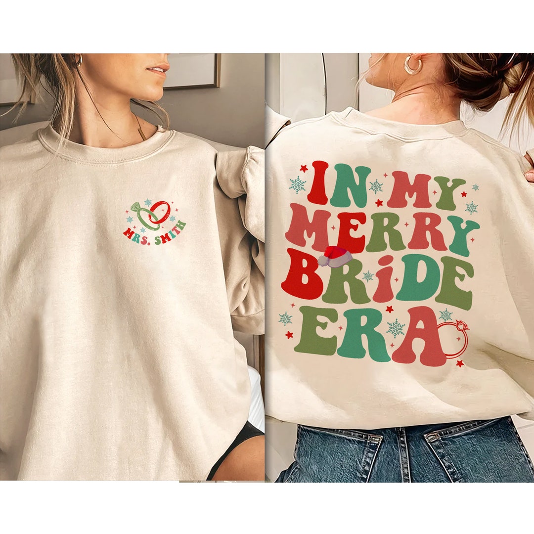 In My Merry Bride Shirt Christmas Bride Shirt Bridal Shower - Etsy UK
