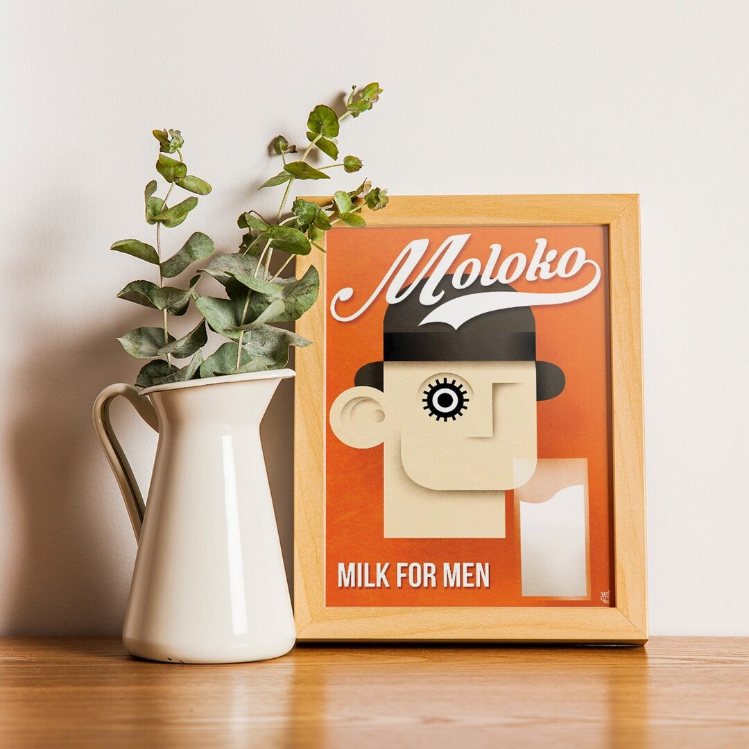 A Clockwork Orange Print Vintage Poster, Kubrick, Anthony Burgess, Pop ...