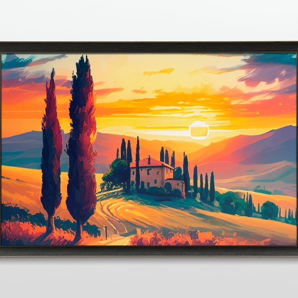 Tuscany Countryside Poster - Etsy