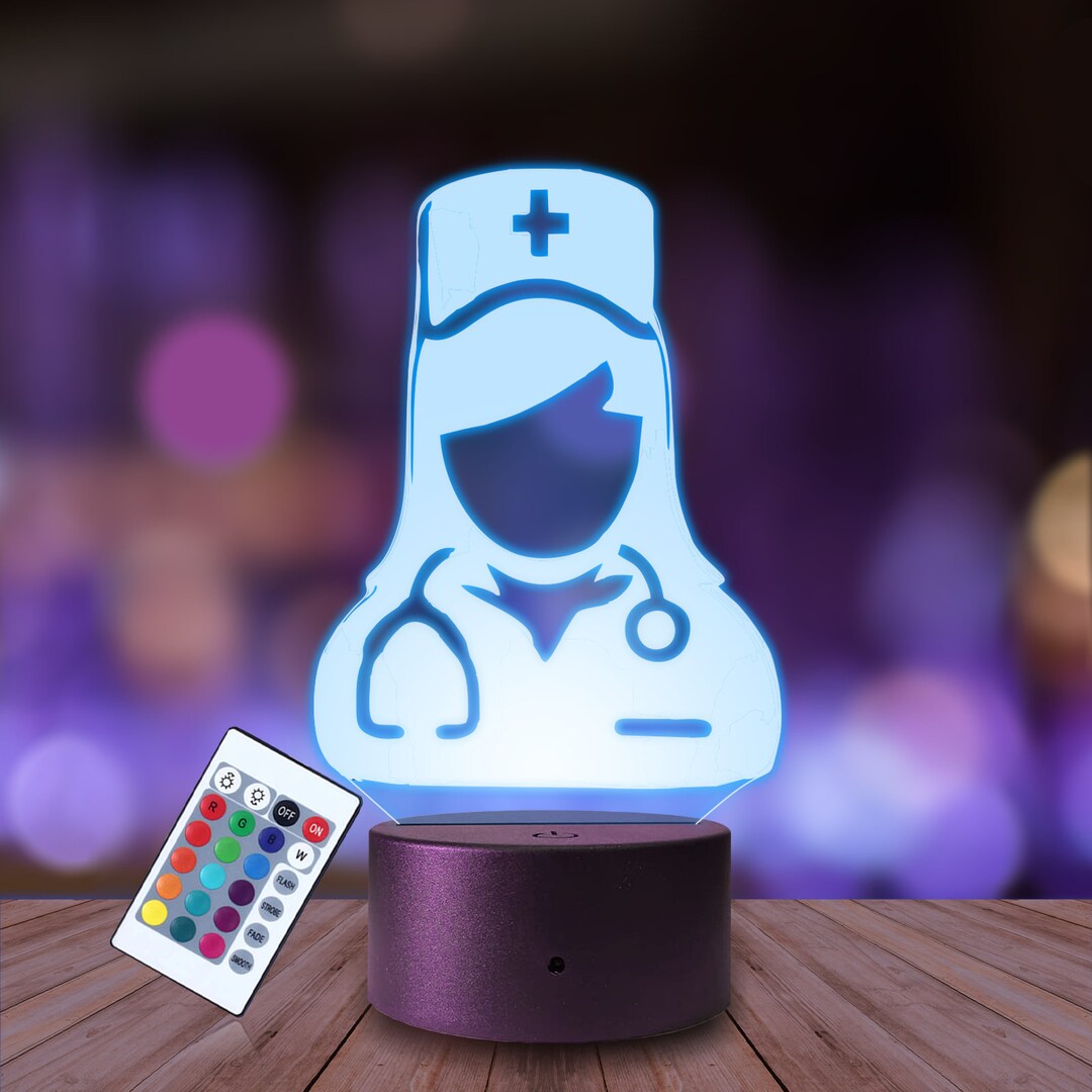 PLEXIDO LED Night Lamp 3D Nurse Hospital Paramedic - Etsy