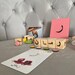 Wooden Cube Wooden Toy Learn Arabic Arabic Alphabet Letters Montessori ...