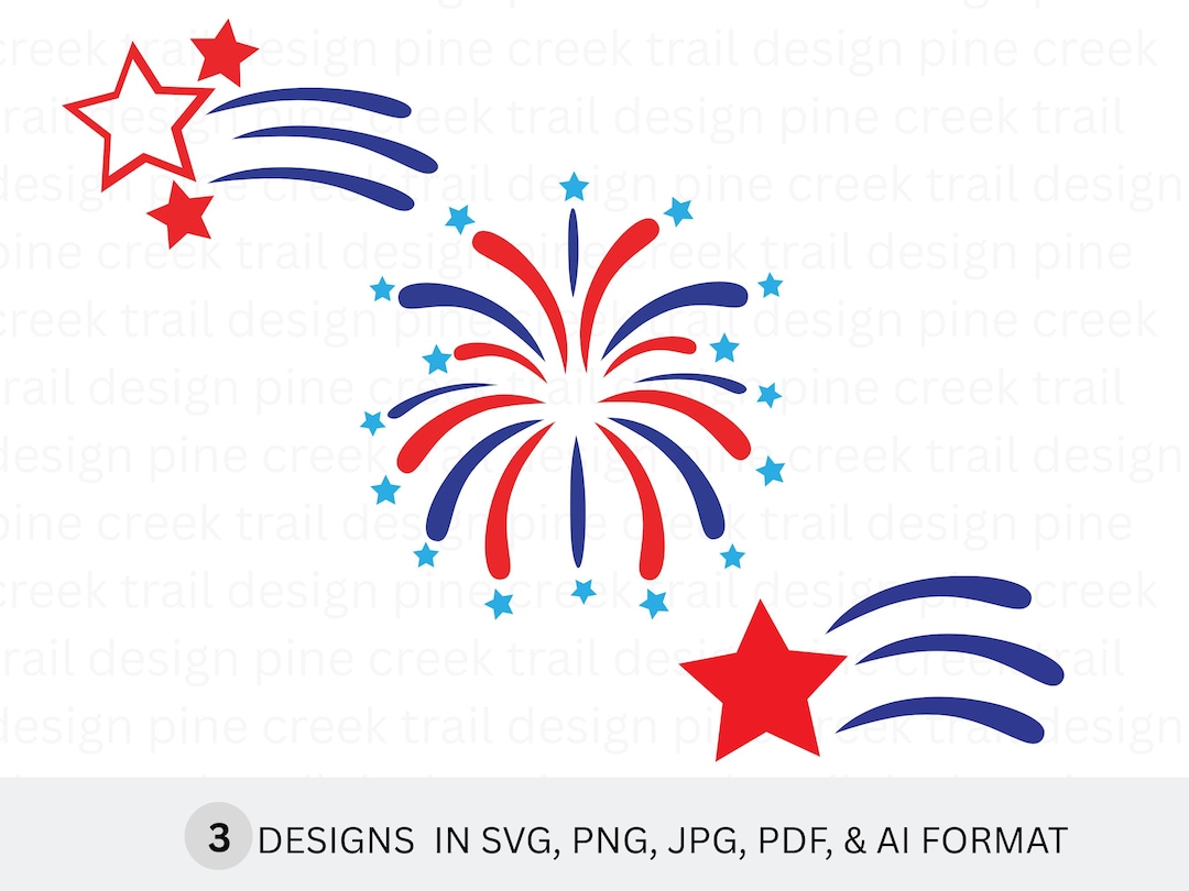 Fireworks SVG Bundle | Patriotic Cut Files for Cricut & Silhouette ...