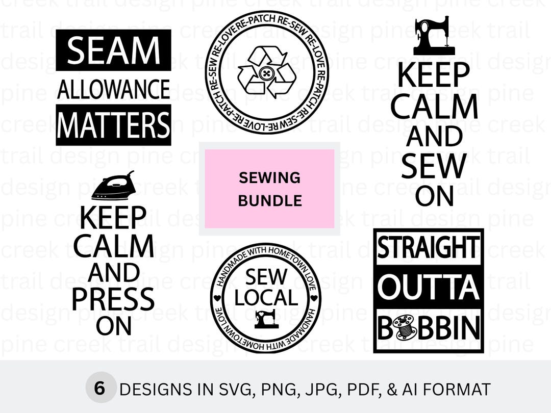 Sewing Humor SVG Bundle | Funny Sewing Quotes Cut Files for Cricut ...