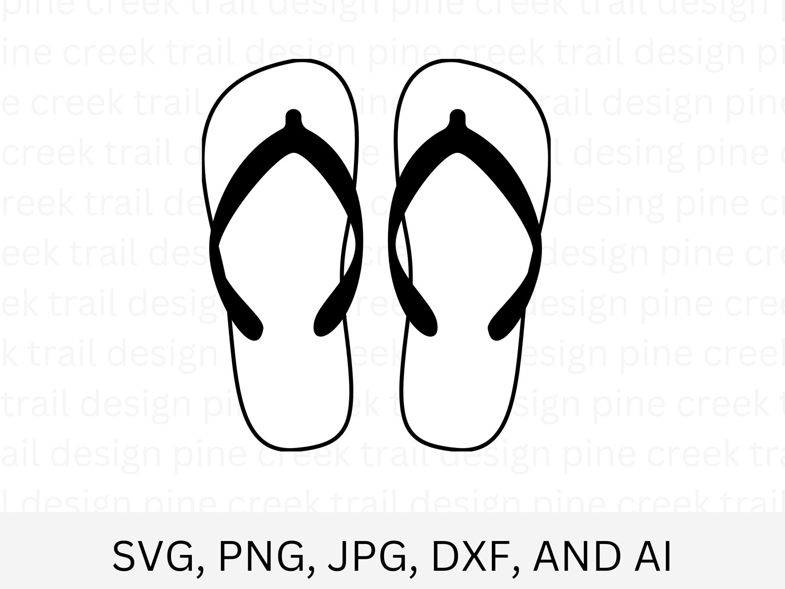 Flip Flop SVG, Flip Flop Cricut Cut File/flip Flop Digital Download ...