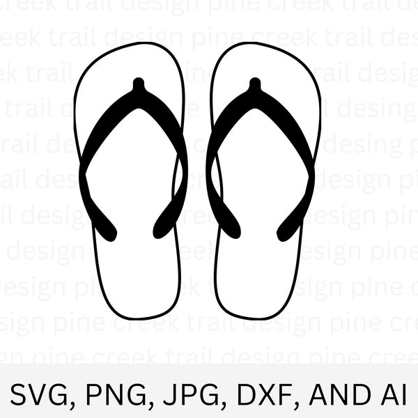 Flip Flop Clip Art - Etsy
