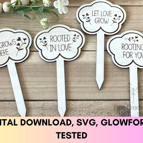 Punny Plant Stake Svg - Etsy