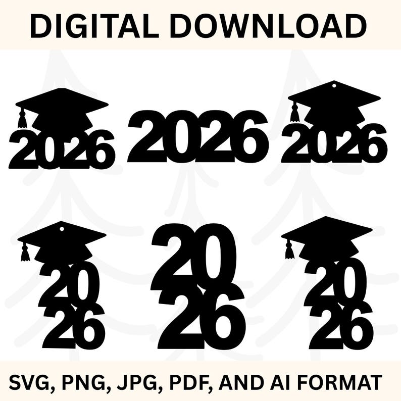 Class of 2026 Graduation SVG Bundle | Senior Cut Files for Cricut ...