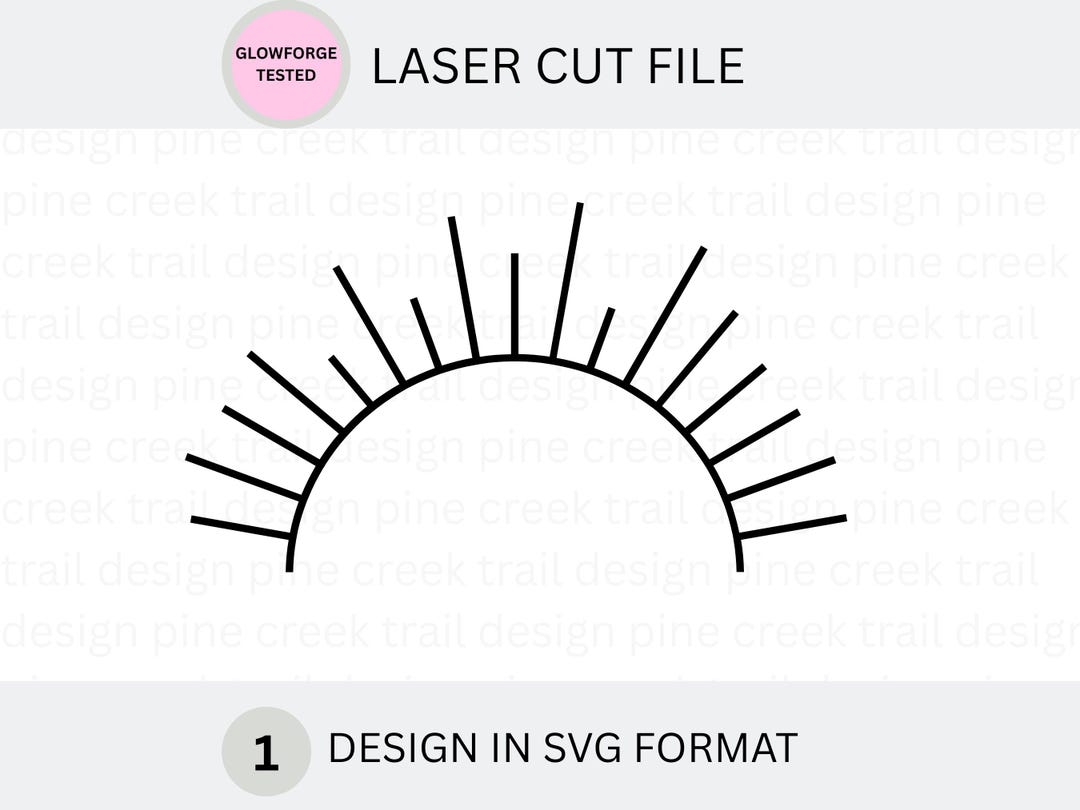Boho Sun Glowforge File | Laser Cut Sun Wall Decor Design | Commercial ...