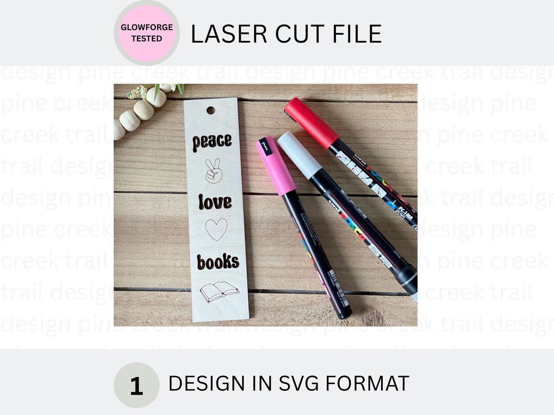 Bookmark SVG File/glowforge Bookmark Svg/wooden Bookmarks/teacher ...