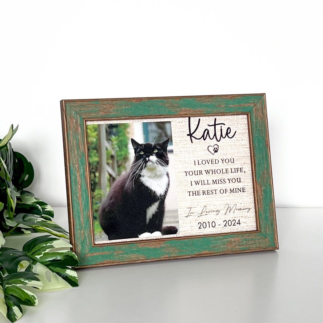 Custom Cat Memorial Gift, Pet Loss Gifts for Cat Owner, Cat Memorial ...