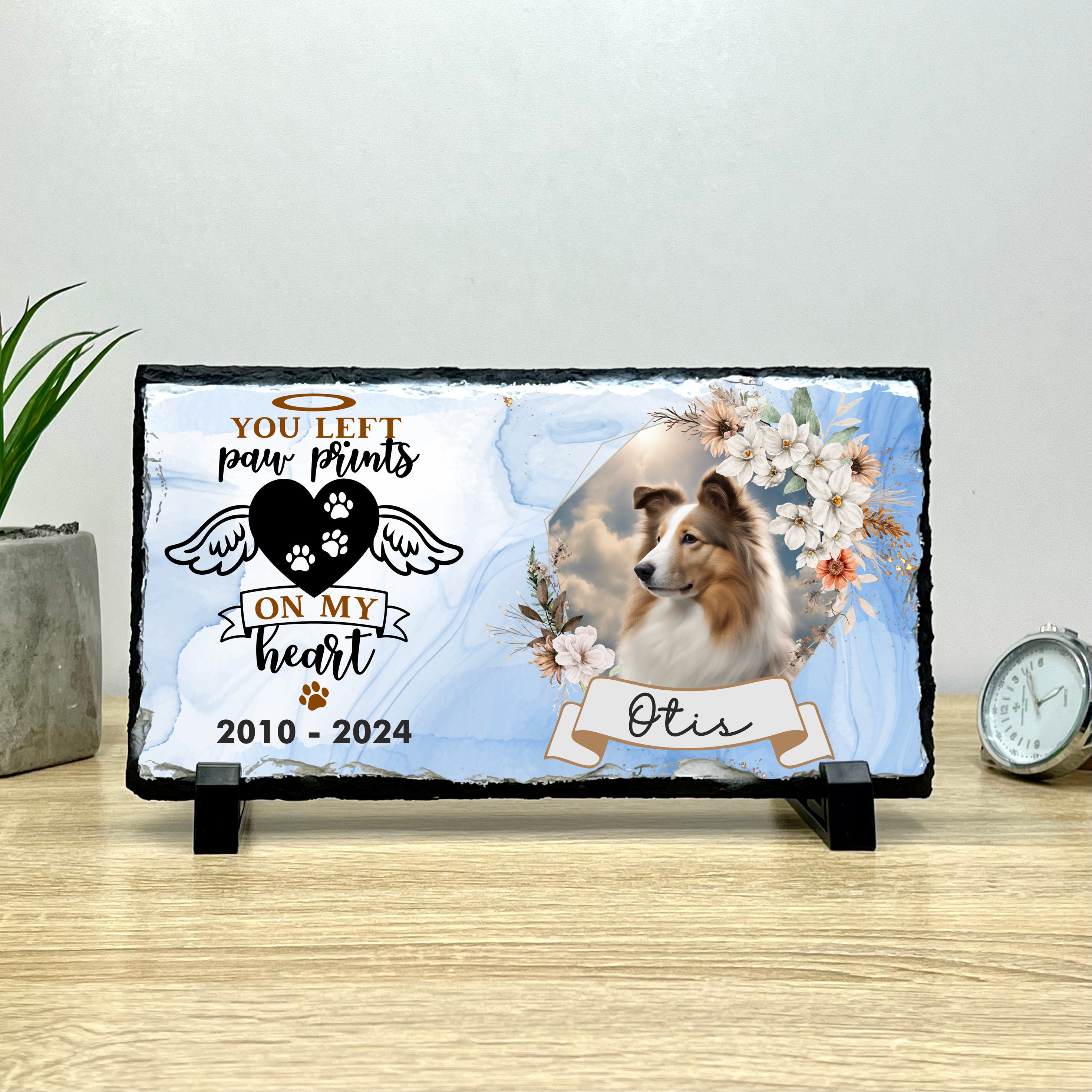 Cat Memorial Stone, Pet Loss Slate, Cat Memorial Gifts, Custom Pet ...