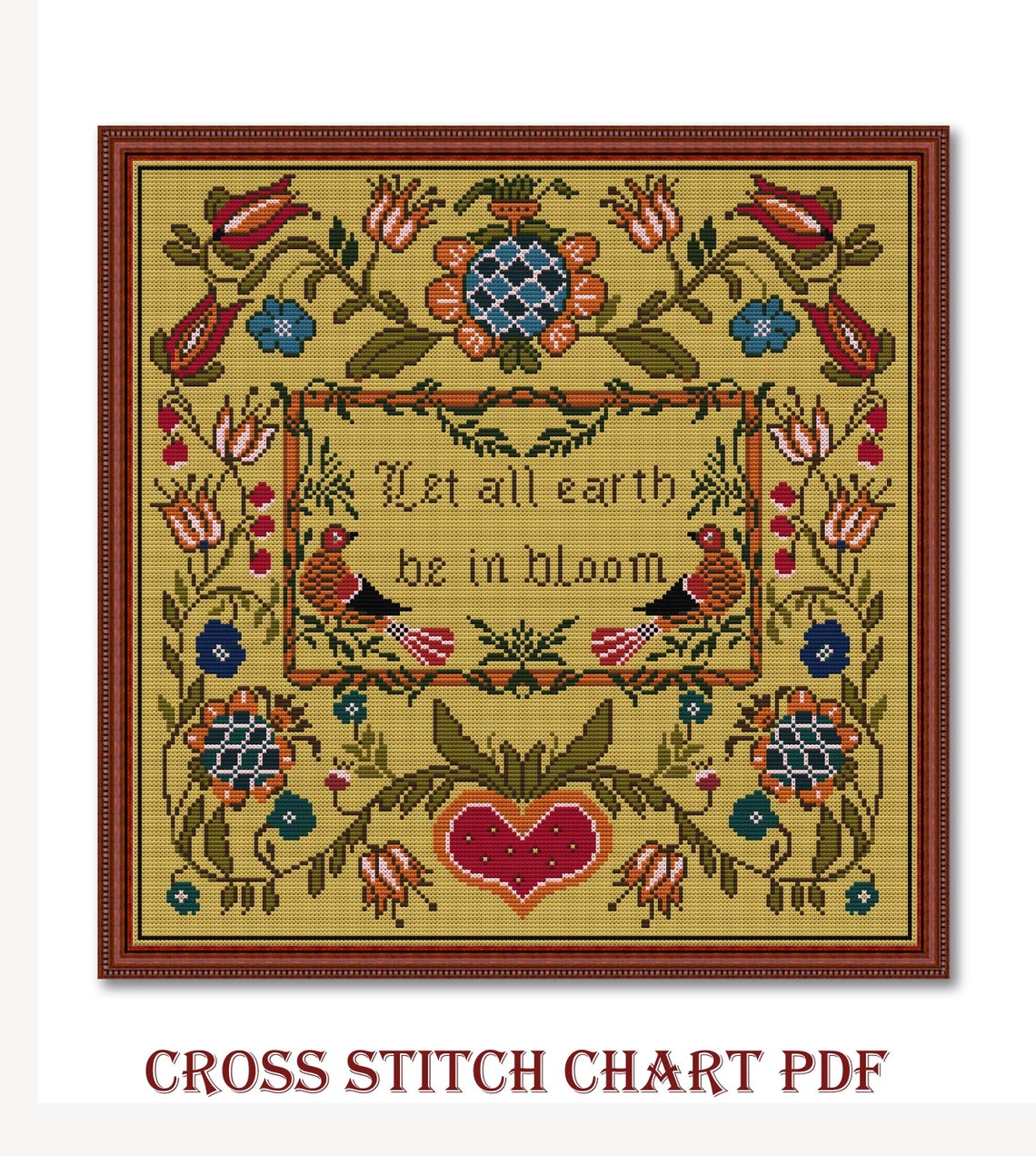 Cross Stitch Sampler and Primitives Sampler Cross Stitch Vintage ...