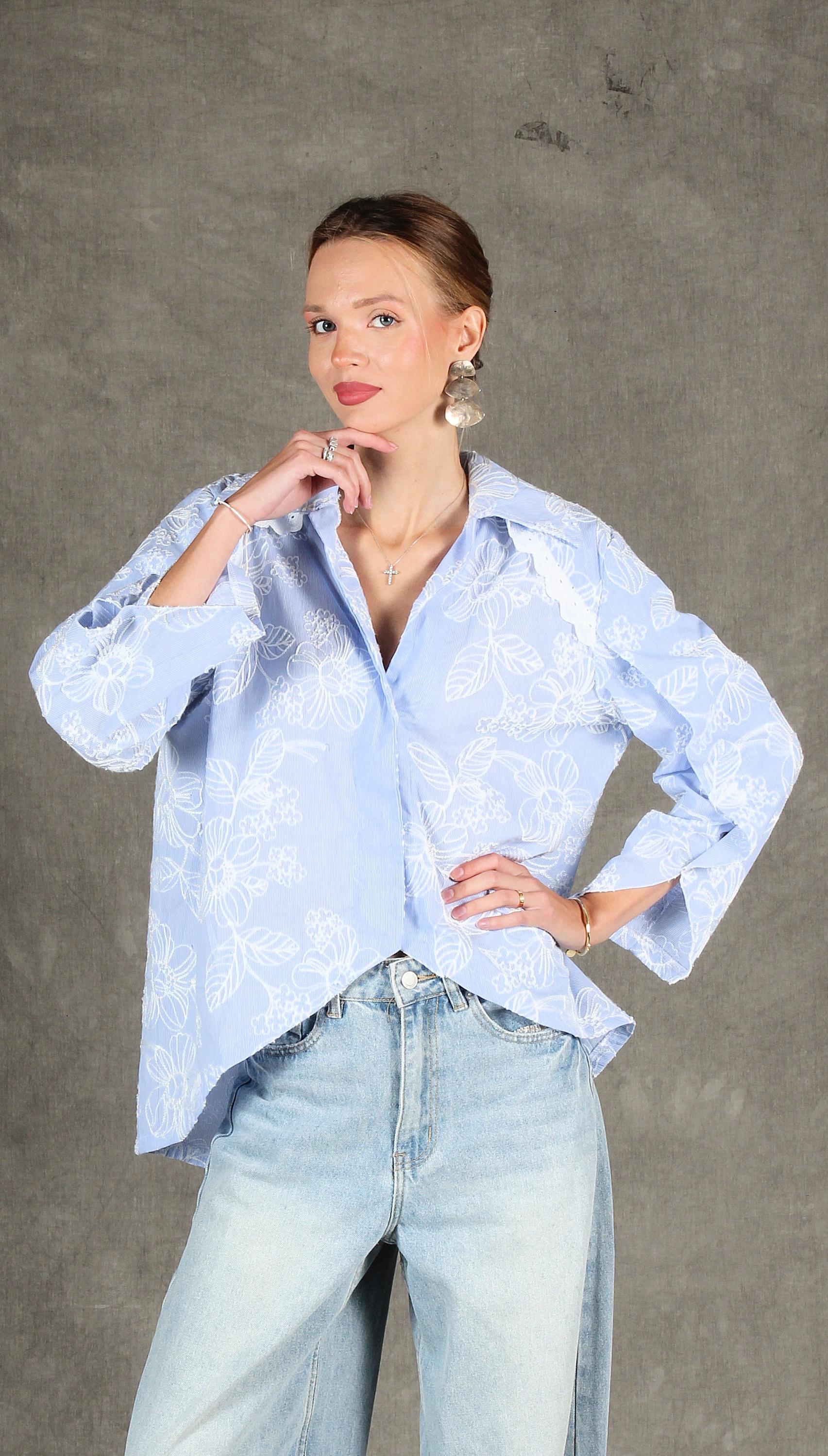 Collared Shirt Sewing Pattern PDF | Oversized Shirt Pattern | Women ...