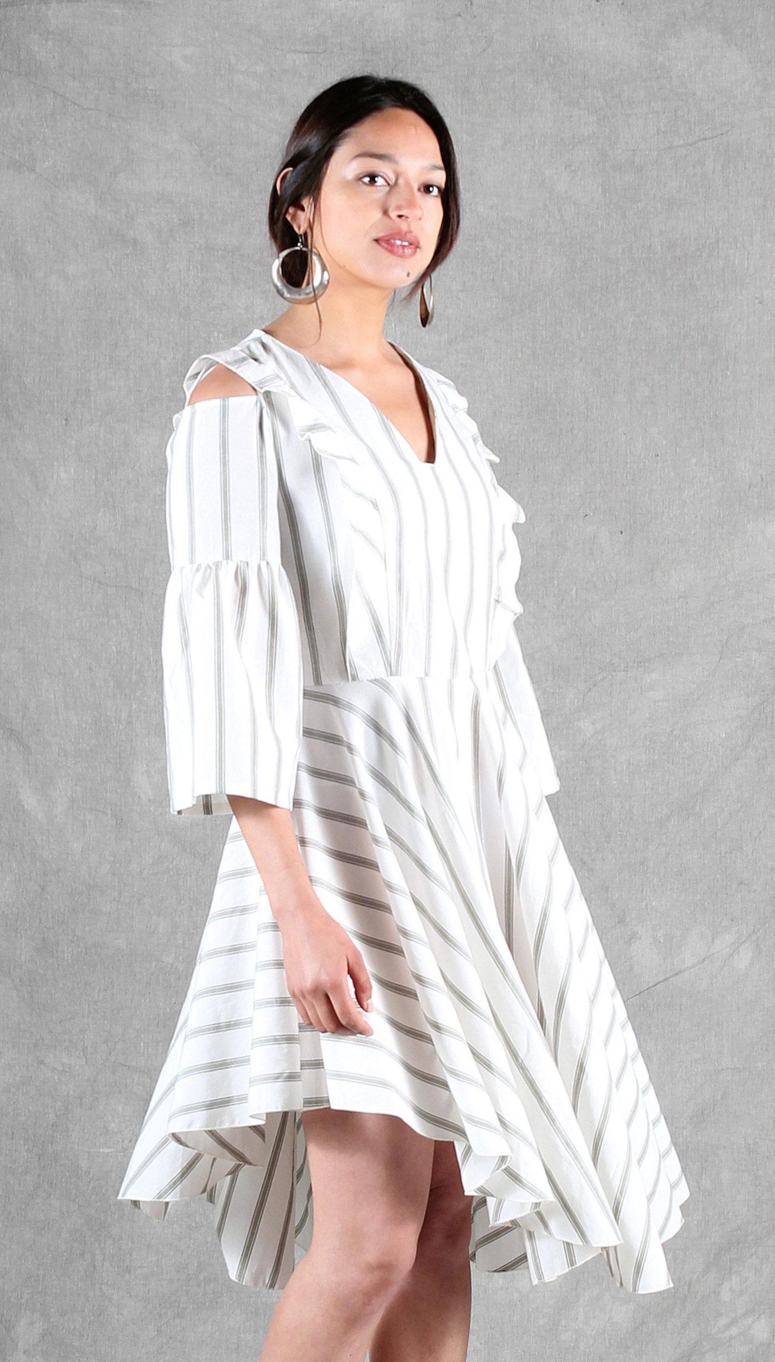 Summer Dress Sewing Pattern | Asymmetrical Dress Pattern | Flared Dress ...