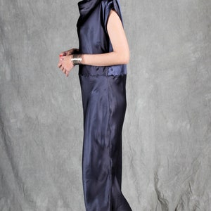 Bias Cut Long Dress Sewing Pattern | Draped Neckline Women’s Dress ...