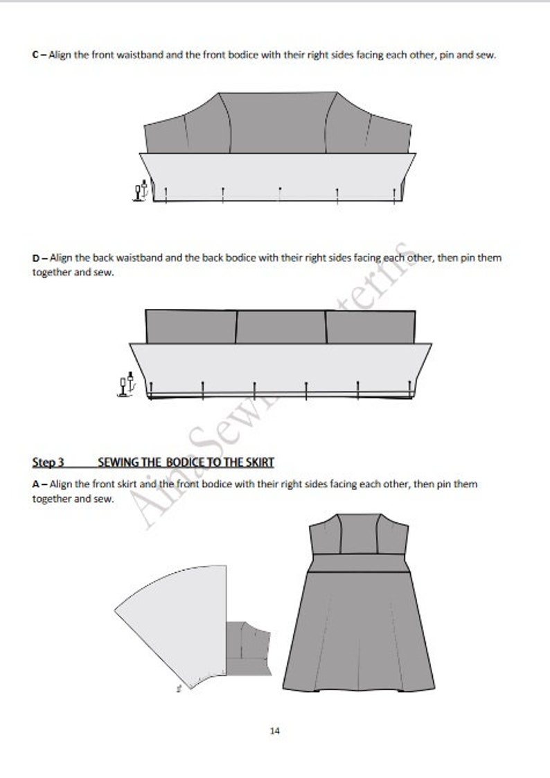 Summer Dress Sewing Pattern PDF Digital Sewing Pattern - Etsy