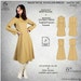 Dress Sewing Pattern Flared Dress Pattern Paneled Dress Pattern Semi ...