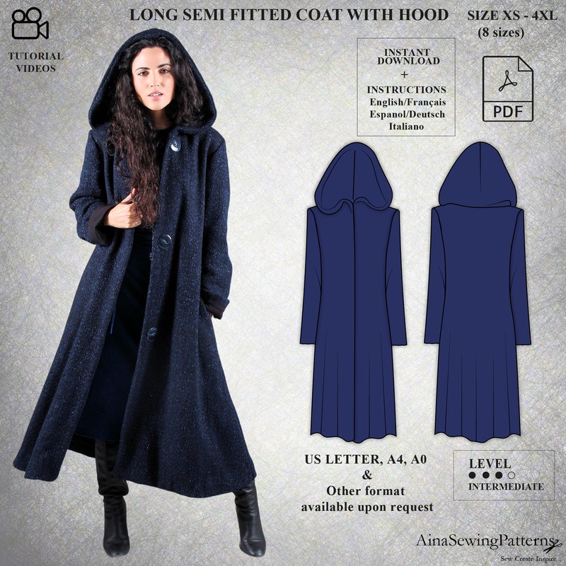 Coat Pattern - Etsy