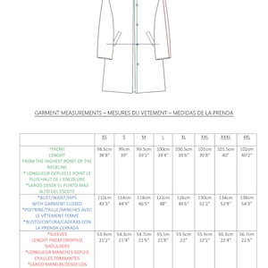 Women Coat Pattern | Winter Coat Pattern | Long Coat Sewing Pattern ...