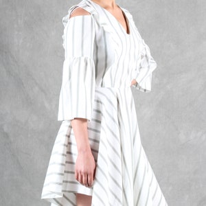 Summer Dress Sewing Pattern | Asymmetrical Dress Pattern | Flared Dress ...